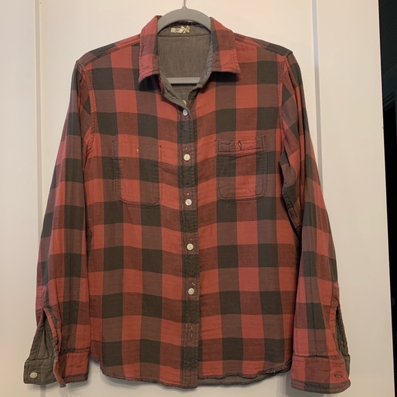 Faherty | Tops | Faherty Brand Reversible Buffalo Plaid Flannel In Size ...